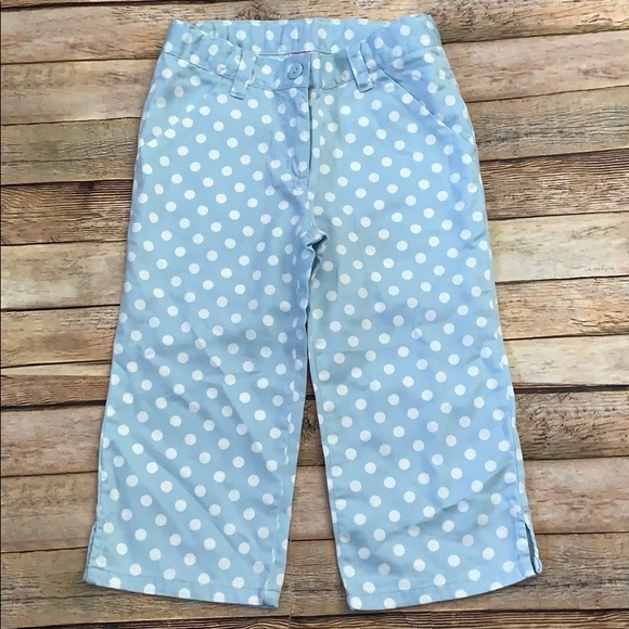 Gymboree | Bottoms | Vintage Gymboree Blue Polka Dot Capri Pants | Poshmark